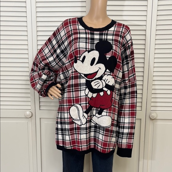 Disney | Sweaters | Nwt Disney Spirit Jersey Sweater Red And Black ...